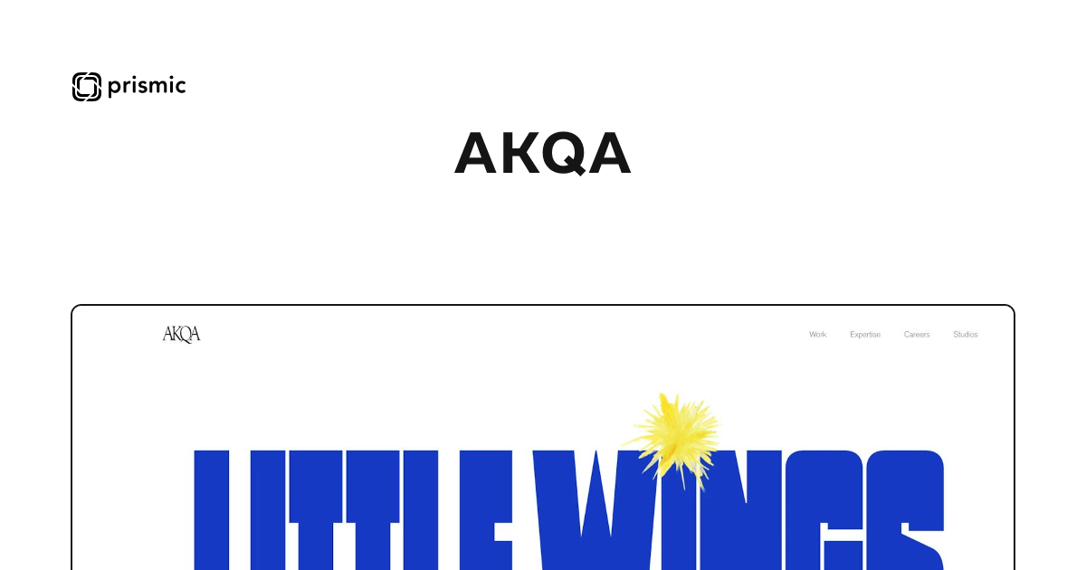 AKQA - Hire a Prismic Partner