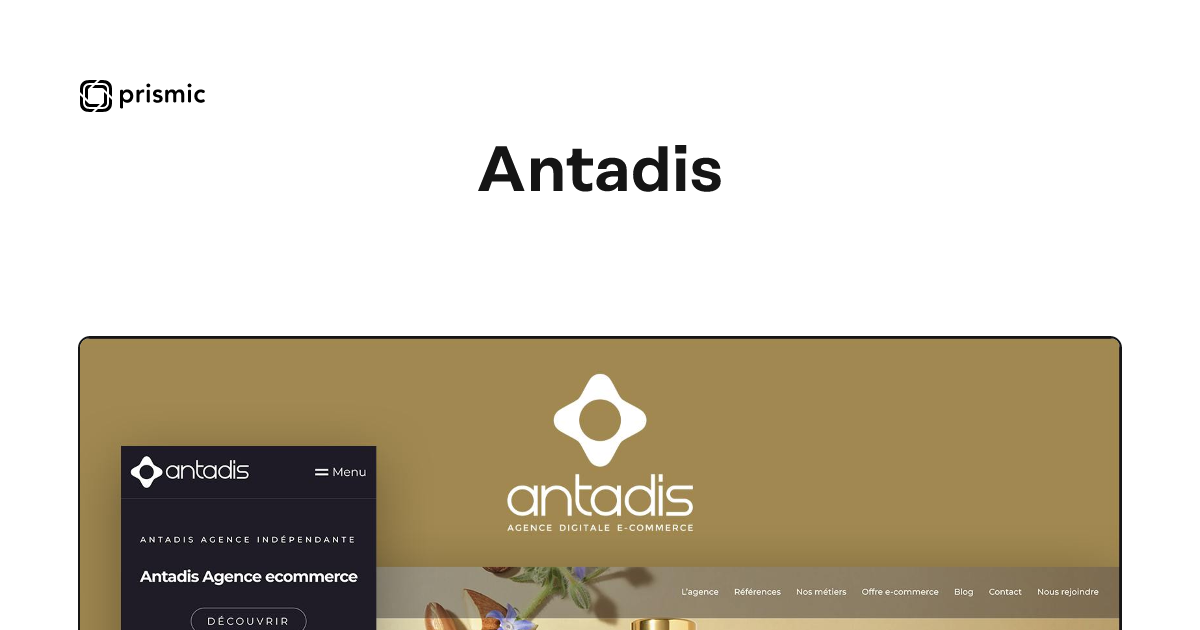 Antadis - Hire a Prismic Partner