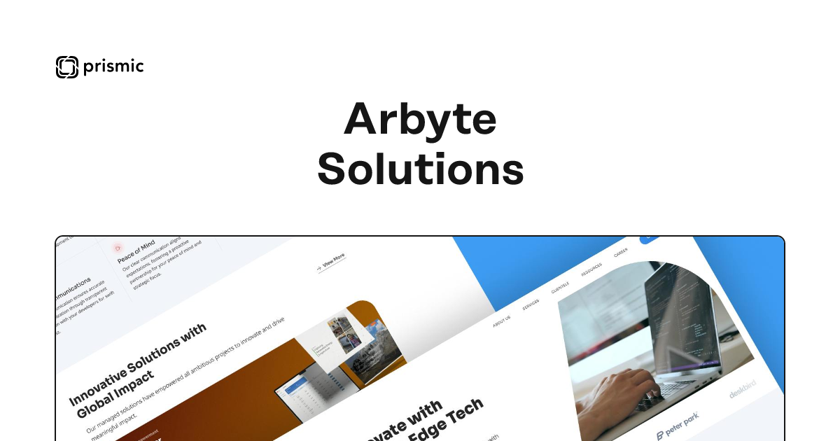 Arbyte Solutions - Hire a Prismic Partner