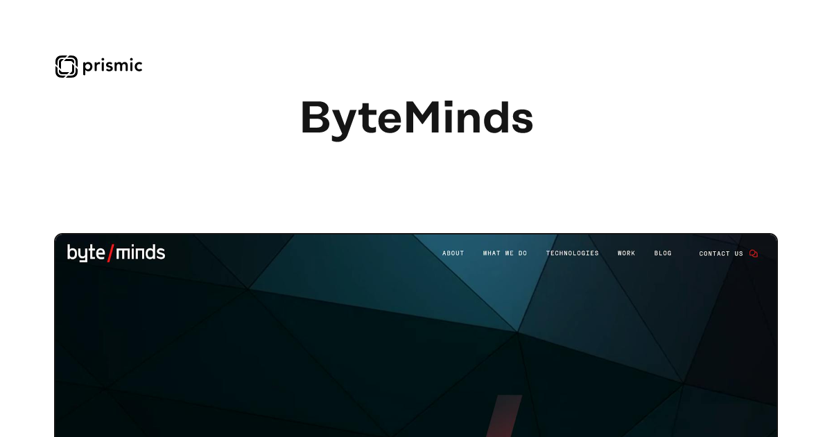 ByteMinds - Hire a Prismic Partner