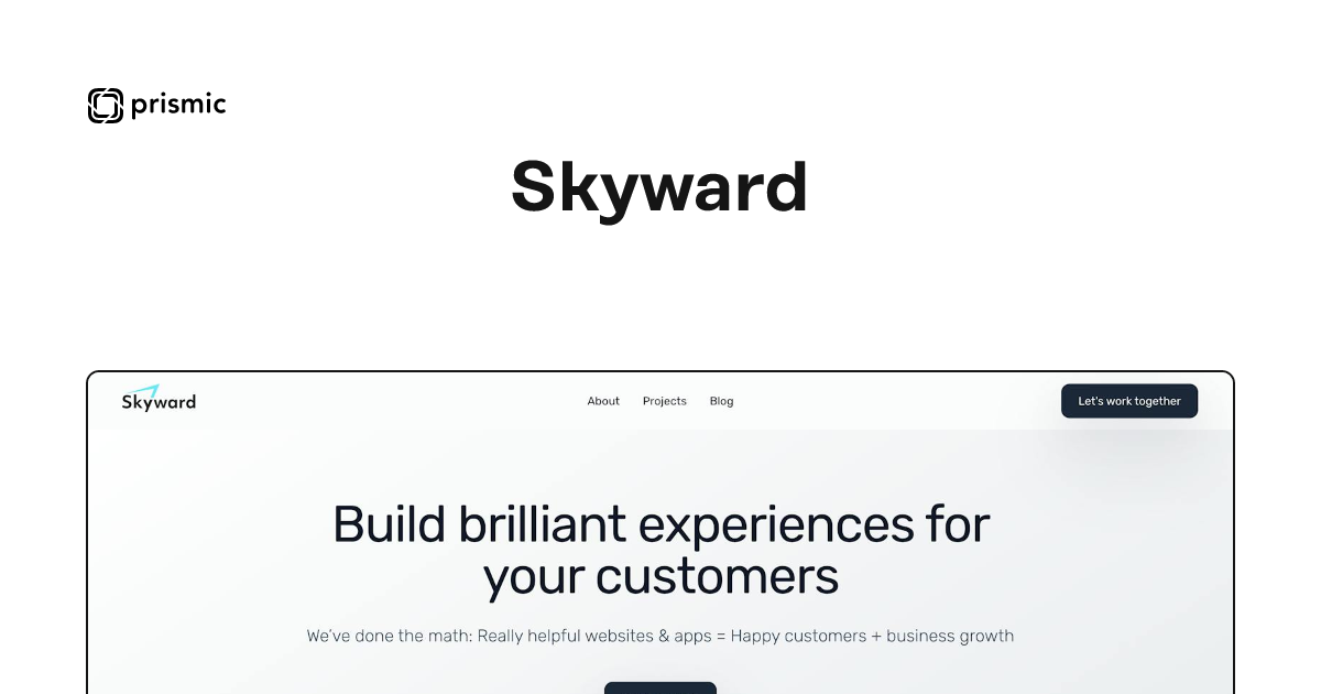 Skyward - Hire a Prismic Partner