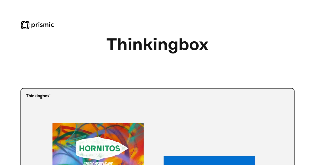 Thinkingbox - Hire a Prismic Partner