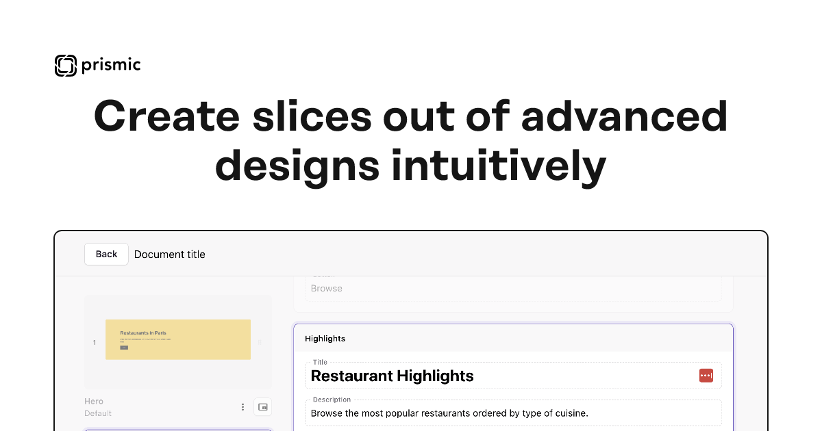 Advanced Slice Modeling: Intuitive Design Implementation