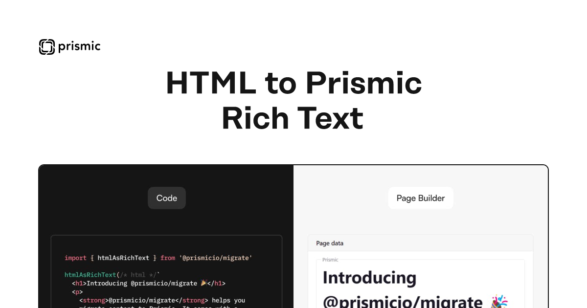 HTML to Prismic Rich Text